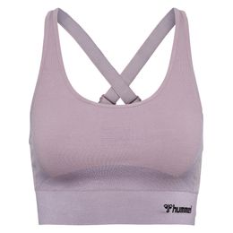 Hummel Sport-BH Damen Gr&ouml;&szlig;e S mauve / rosa / schwarz