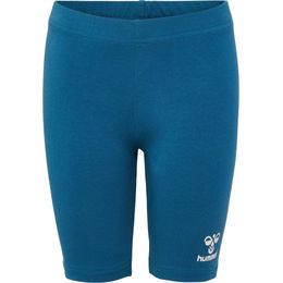 Hummel Leggings M&auml;dchen Gr&ouml;&szlig;e 122 blau / wei&szlig;