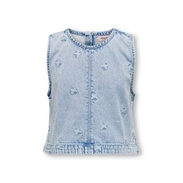 Only Girls Top 'KOGFreja' M&auml;dchen Gr&ouml;&szlig;e 152 blue denim