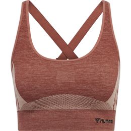 Hummel Sports Top female size M Powder / Pastel red / Black