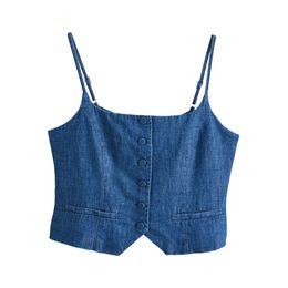 next Anzugweste Damen Gr&ouml;&szlig;e 36 blue denim