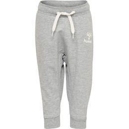 Hummel Sporthose 'Apple' Jungen Gr&ouml;&szlig;e 92 graumeliert / wollwei&szlig;