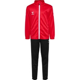 Hummel Trainingsanzug Jungen Gr&ouml;&szlig;e 140 cranberry / schwarz / wei&szlig;