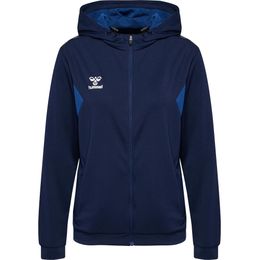 Hummel Sportsweatjacke 'AUTHENTIC PL' Damen Gr&ouml;&szlig;e XXL blau / marine / wei&szlig;