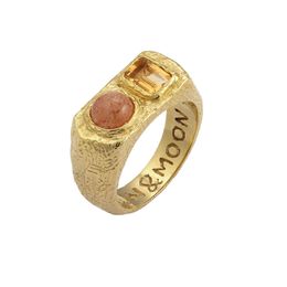 Haze&Glory Haze&glory Ring Damen Gr&ouml;&szlig;e 60 goldgelb / gold / hellrot