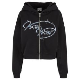 Karl Kani Sweatjacke Damen Gr&ouml;&szlig;e L hellblau / schwarz