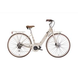 MBM Elektro-Citybike E-LITE LADY 28 Zoll, creme