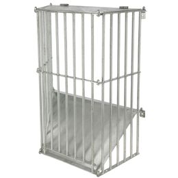 Kerbl Futterraufe SlowFeed Plus Heuraufe aus Metall zur Wandmontage Futterraufe