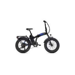 MBM Elektro-Kompaktfahrrad / Faltrad N-VER FOLDING 9.2. 20 Zoll, black-blue