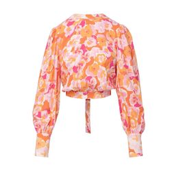 Laurella Bluse 'Nia' Damen Gr&ouml;&szlig;e S orange / pink / rosa / wei&szlig;