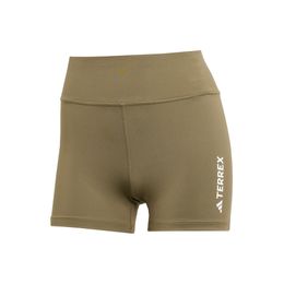 adidas terrex Outdoorshorts Damen Gr&ouml;&szlig;e L gr&uuml;n / wei&szlig;