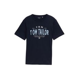 Tom Tailor T-Shirt Herren Größe M navy / hellblau / weiß