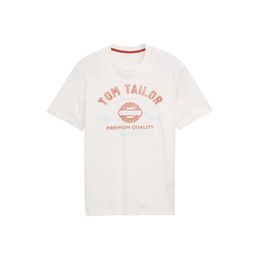 Tom Tailor T-Shirt Herren Größe XXL hellblau / rostrot / offwhite