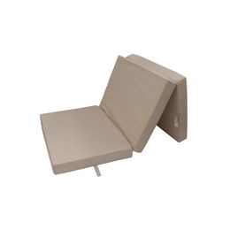 Herlag Klappmatratze Senior beige, 195x85 cm, Campingmatratze, Faltmatratze