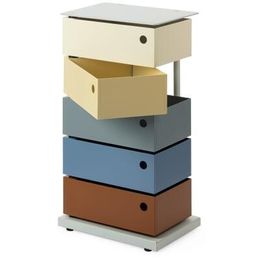Dottus Trade Drehladen-Container Stahlblech 5-fach Polychrom Alessandro