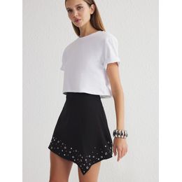Trendyol Rock Damen Größe 42 schwarz / silber