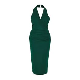 Trendyol Curve Kleid Damen Größe 50 smaragd Winterkleid