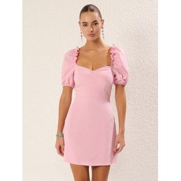 Trendyol Kleid Damen Größe 40 rosa Winterkleid