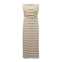 Pull&Bear Pull&Bear Kleid Damen Größe XL creme / dunkelbeige
