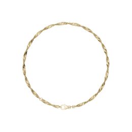 Fußkette Firetti "Schmuck Geschenk Silber 925 Körperschmuck Gold o. Rosè Singapurkette", gold (gelbgoldfarben), Fußketten, Silber 925 (Sterlingsilber), Made in Germany