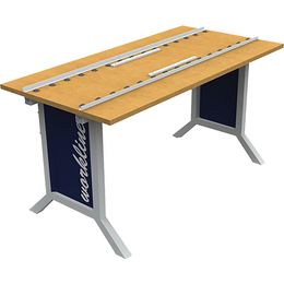 bedrunka hirth Arbeitstisch mit Kugelleisten workline, mit Kugelleiste Tiefe 500 mm, BxT 1000 x 750 mm