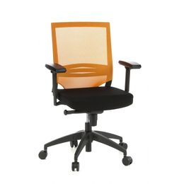 hjh OFFICE Profi B&uuml;rostuhl PORTO BASE Stoff / Netzstoff mit Armlehnen (h&ouml;henverstellbar)