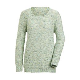 GOLDNER Pullover Damen Größe L beige / blau / aqua / gelb