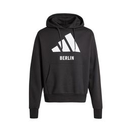 adidas Performance Sportsweatshirt Herren Größe L schwarz / weiß