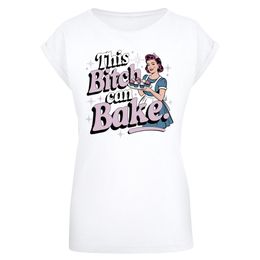 F4NT4STIC Shirt 'Vintage Pin Up B&auml;ckerin' female White size XXXL