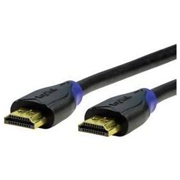 LogiLink HDMI Anschlusskabel HDMI-A Stecker, HDMI-A Stecker 10.00 m Schwarz CH0066 4K UHD, Audio Return Channel, vergoldete Steckkontakte HDMI-Kabel
