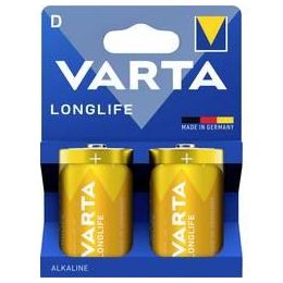 Varta VARTA Longlife D Blister 2 Mono (D)-Batterie Alkali-Mangan 1.5 V 2 St.