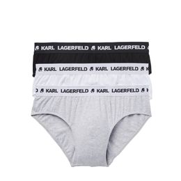 K by KARL LAGERFELD Karl Lagerfeld Slip Herren Gr&ouml;&szlig;e L grau / schwarz / wei&szlig;