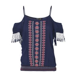 Koroshi Bluse Damen Gr&ouml;&szlig;e XXL marine / melone / hellrot / naturwei&szlig;