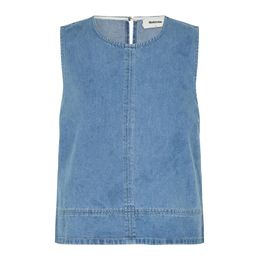 Modstr&ouml;m Modstr&ouml;m Top 'Naoma' Damen Gr&ouml;&szlig;e S blue denim