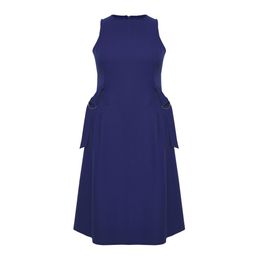 Trendyol Curve Kleid Damen Gr&ouml;&szlig;e 42 indigo Winterkleid