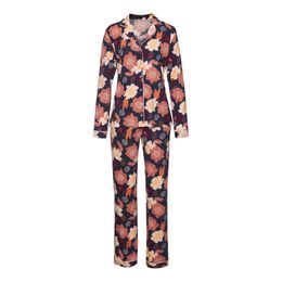 Vivance Pyjama 'Dreams' Damen Gr&ouml;&szlig;e XXS/XS beige / hellblau / flieder / dunkellila Winterkleid