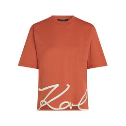 K by KARL LAGERFELD Karl Lagerfeld T-Shirt Damen Gr&ouml;&szlig;e M hummer / wei&szlig;