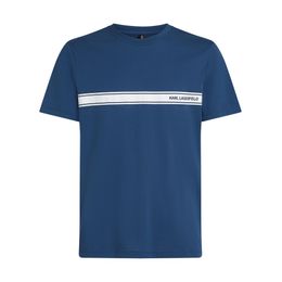 K by KARL LAGERFELD Karl Lagerfeld Shirt male size XS Night blue / White