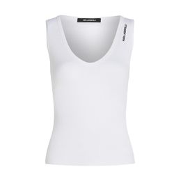 K by KARL LAGERFELD Karl Lagerfeld Top Damen Gr&ouml;&szlig;e L schwarz / wei&szlig;
