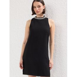 Trendyol Kleid Damen Gr&ouml;&szlig;e 42 schwarz Winterkleid