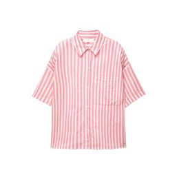 Pull&Bear Pull&bear Bluse Damen Gr&ouml;&szlig;e L pink / offwhite