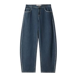 Bershka Jeans Damen Gr&ouml;&szlig;e 27/28 navy / silber