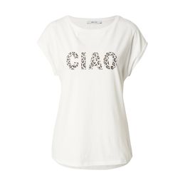 ABOUT YOU T-Shirt 'Fanny' Damen Gr&ouml;&szlig;e L beige / schwarz / wei&szlig;