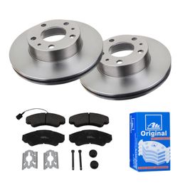 ATE Bremsensatz, Scheibenbremse vorne rechts links belüftet 280mm für PEUGEOT FIAT CITROËN 4249H8 4246L4 77364859 1420-22187