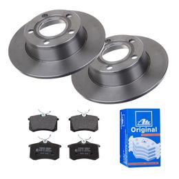 ATE Bremsensatz, Scheibenbremse hinten rechts links voll 255mm für SKODA SEAT VAG 1J0698451C 4B0615601A 1E0698451B 1420-22648