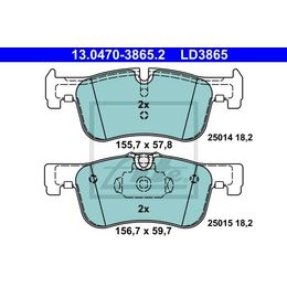 ATE Bremsensatz-Vorderachse Standard Disc / Ceramic Bremsensatz, Scheibenbremse vorne rechts links bel&uuml;ftet 284mm f&uuml;r BMW 34116850567 34116764629 3411