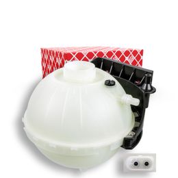 febi bilstein Ausgleichsbehälter, Kühlmittel mit Kühlmittelstandsensor schwarz für BMW 17137642158 17137609469 11537793248 170551
