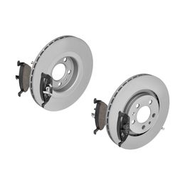 ATE Bremsensatz-Vorderachse Bremsensatz, Scheibenbremse vorne rechts links belüftet 280mm für SKODA SEAT VAG 6C0698151B 1S0698151B 1S0698151C IJF1416M