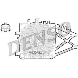 DENSO Lüfter, Motorkühlung Ø390mm 390mm für OPEL 1314447 1341334 DER20014