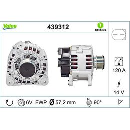 Valeo Generator NEW ORIGINAL PART 14V 120A für SKODA VW SEAT (FAW) (SVW) AUDI FORD 045903023A 028903029G 45903023AX 439312